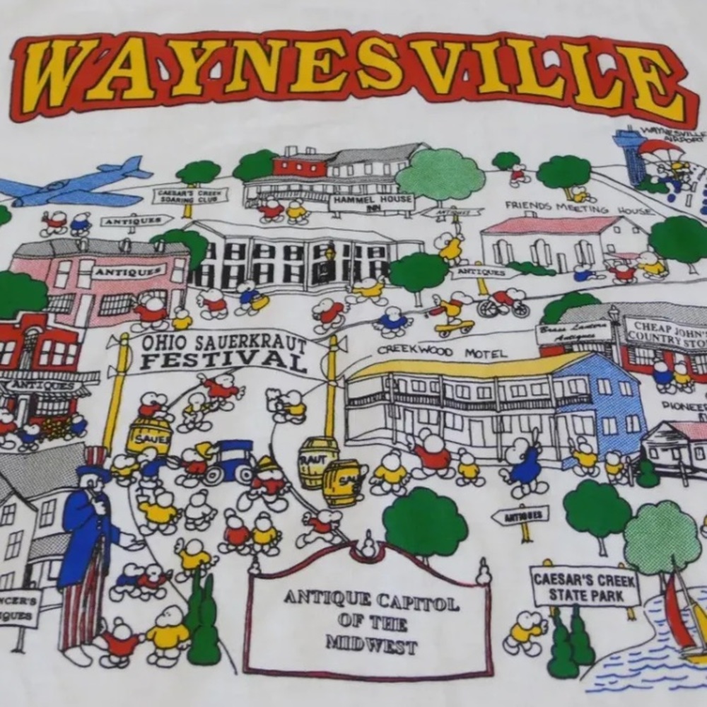 Rare Vtg. Waynesville Ohio Antique Capital Of The Mid… - Gem